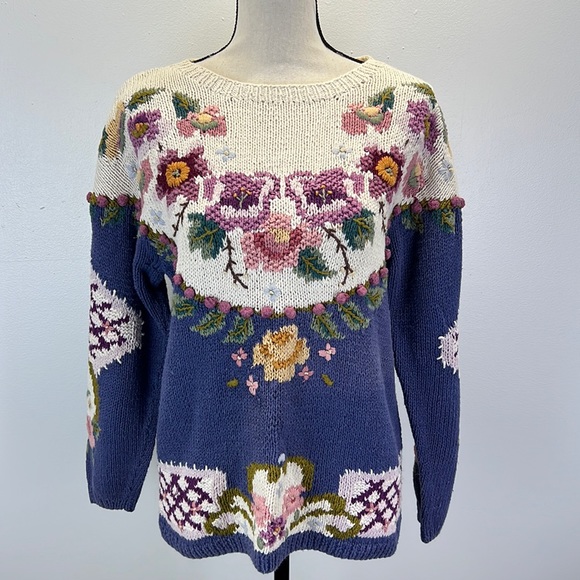 jennifer reed | Sweaters | Vintage Jennifer Reed Knitted By Hand ...